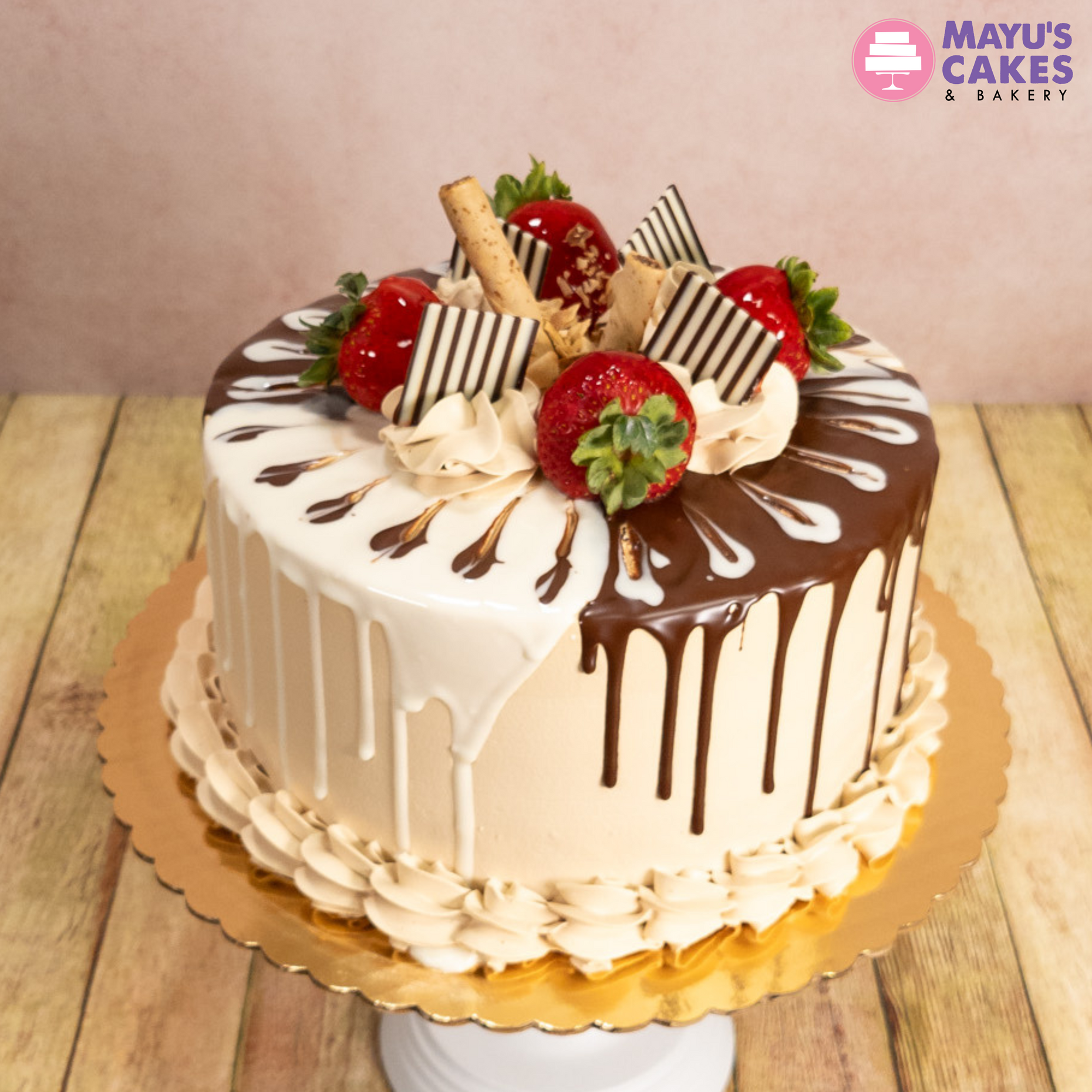 Chocolate Strawberry Delight Cake – Mayu's Cakes & Bakery