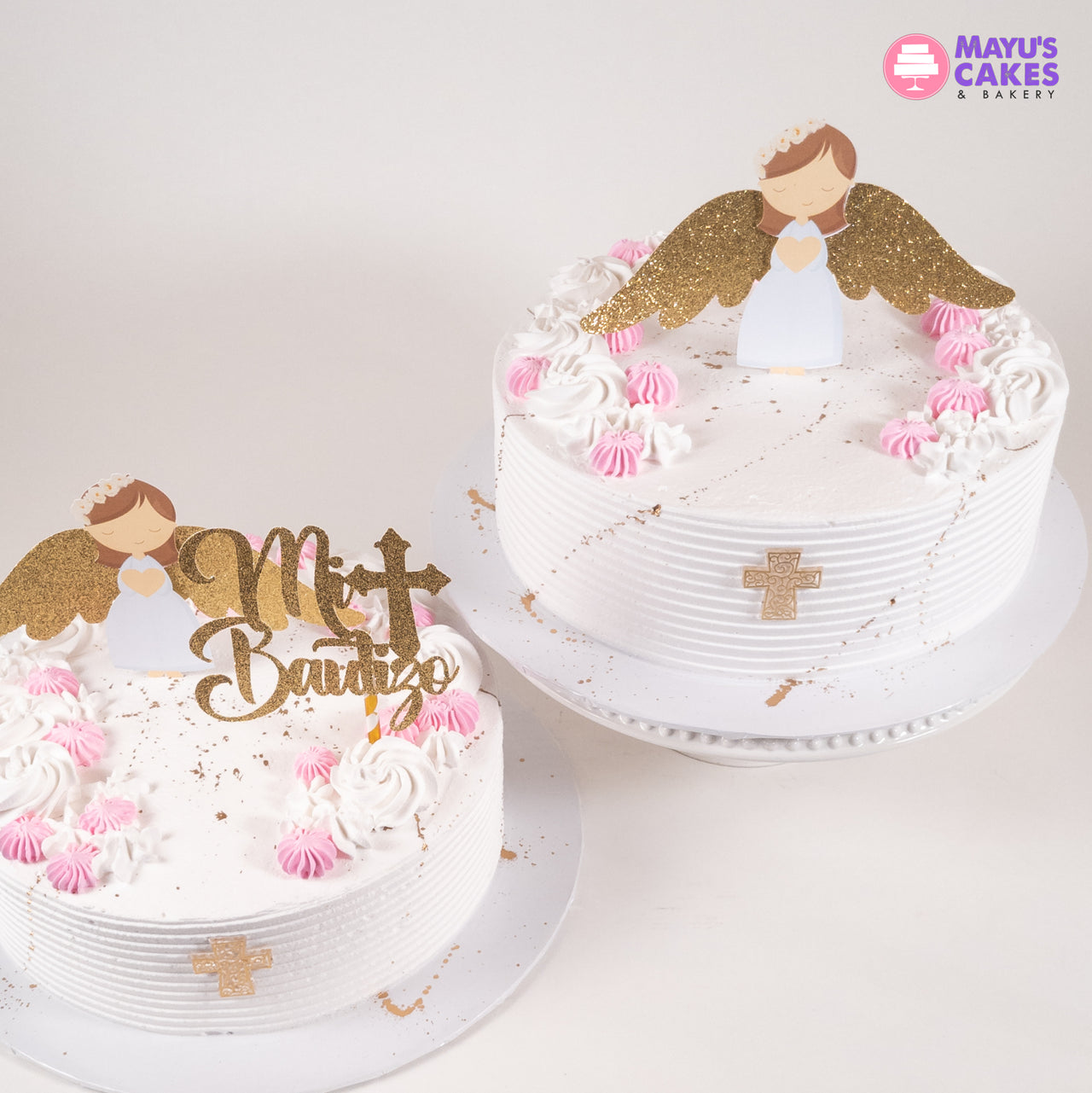 Pink & Angel Cake – Mayu's Cakes & Bakery