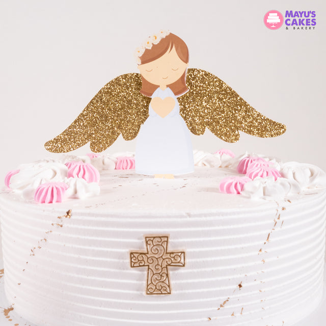 Pink & Angel Cake – Mayu's Cakes & Bakery