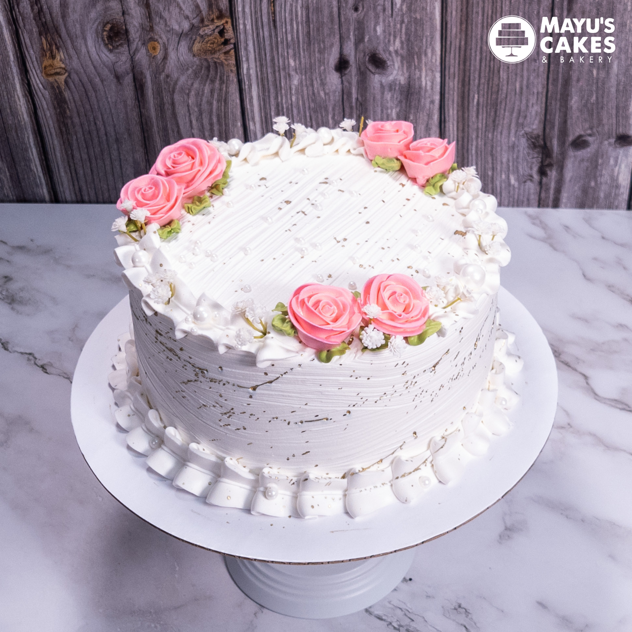 Rose Charm Cake – Mayu's Cakes & Bakery